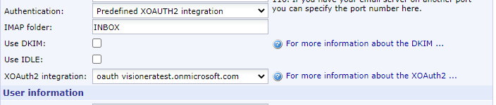 When the token is successfully received you can go to the Email Settings page of your project ...